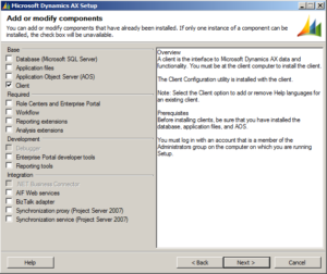 Installing Dynamics AX 2009 with Sample Data and Developer Tools - Carl ...