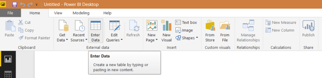 Power BI - Enter Data and Edit Data - Carl de Souza
