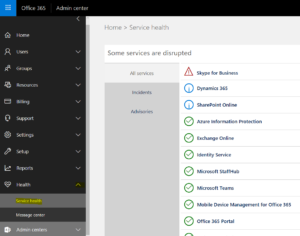 Checking Dynamics 365 Service Status - Carl de Souza