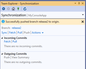 Creating a New Branch in GitHub from Visual Studio - Carl de Souza