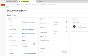 Getting Conversation Id and Session Id Context in Omnichannel Chat ...